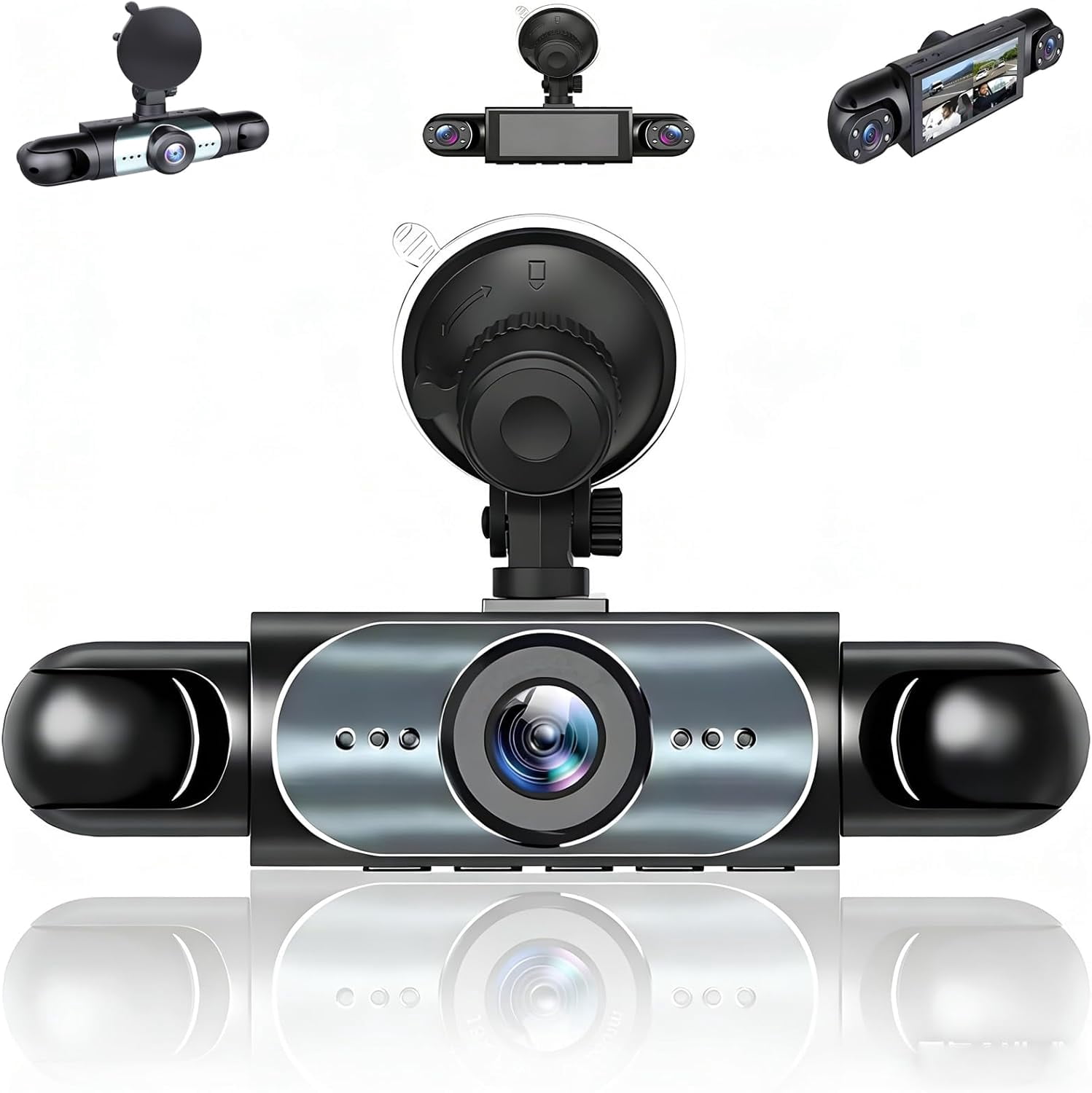Full View Car Dashcam System, 360° 4 Channel Dash, 4k Front & 1080p ...