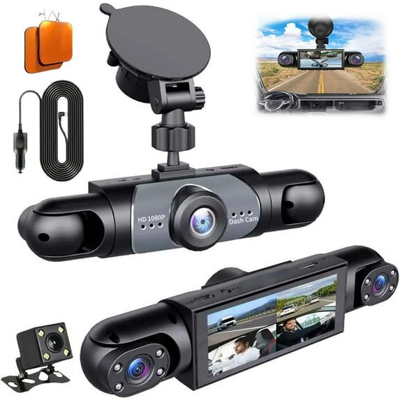 Full View Car Dashcam System,360° 4k Full View Dash Cam System with ...