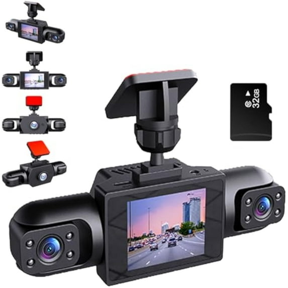 Full View Car Dashcam System, Four-Record Monitoring Driving Recorder ...