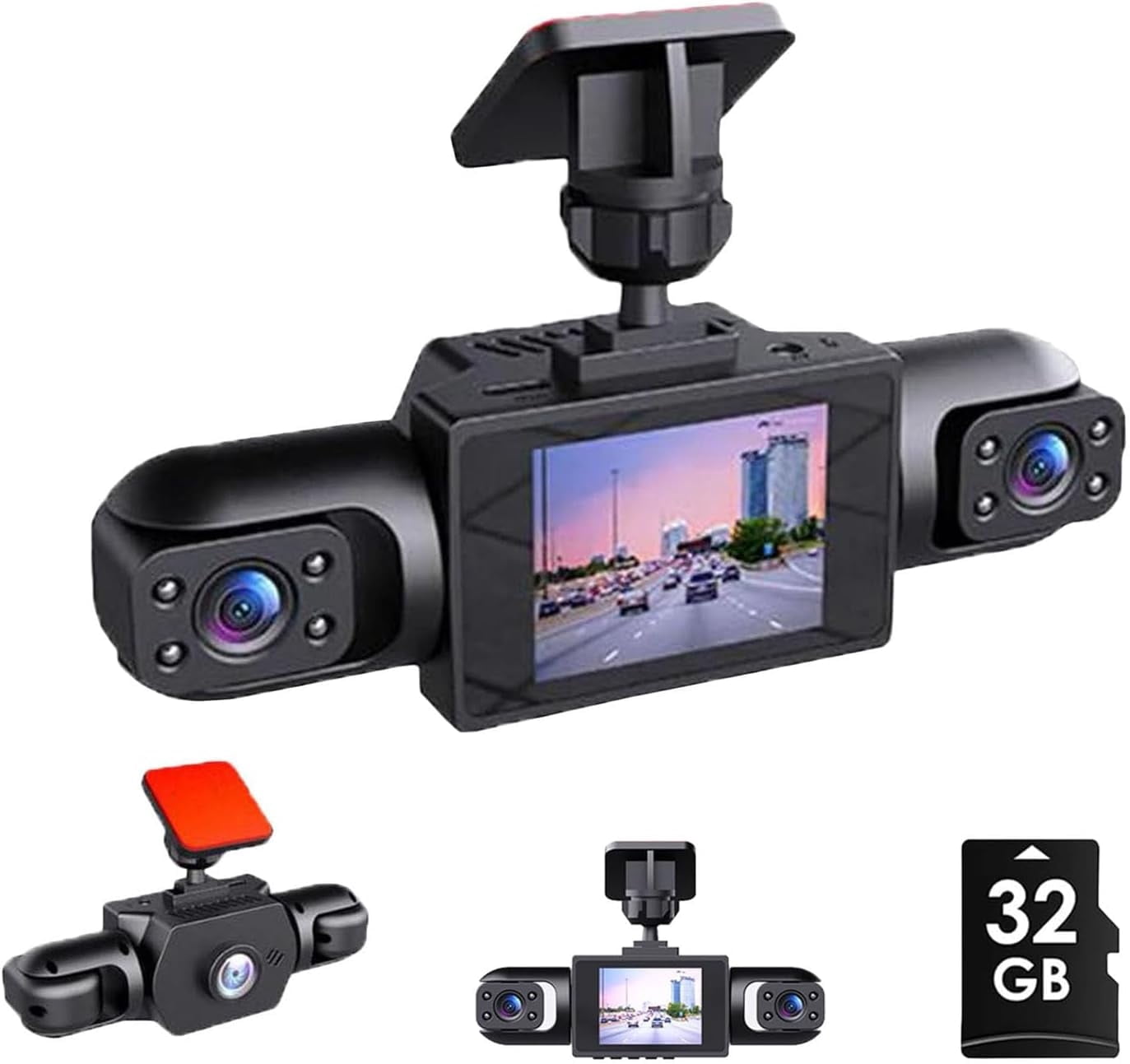 Full View Car Dashcam System Wireless, 360° Car Dvr 4channels Dash Cam ...