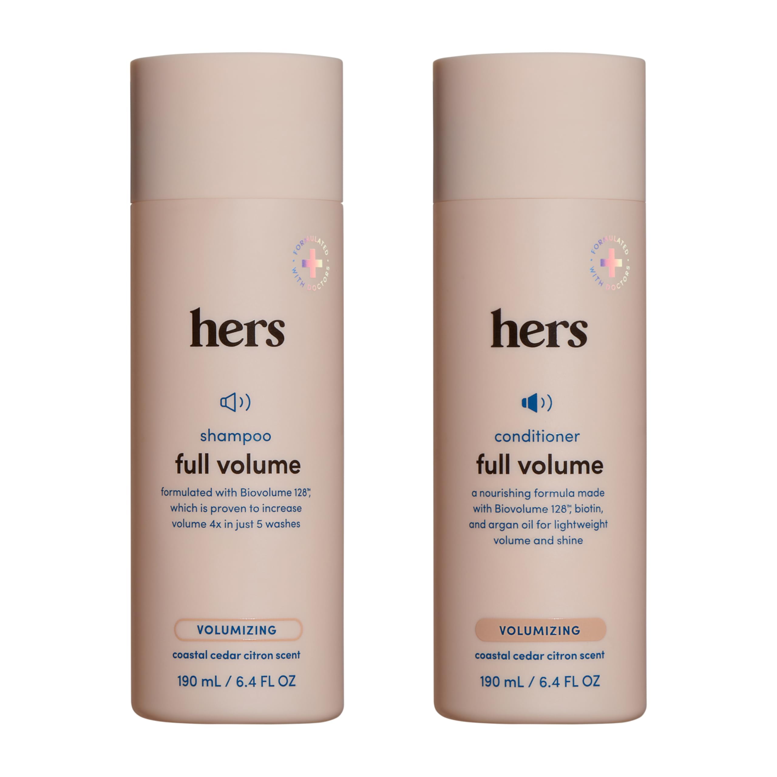 hers Full Volume Shampoo JKF25 & Conditioner Set - Volumizing Shampoo ...