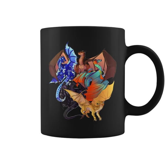 Full Wing Of Fires Legends Fathom Darkstalker Clearsight Coffee Mugs ...