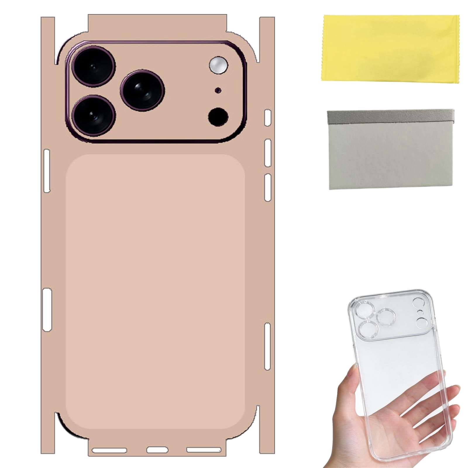 Full Wrap Scratch Resistant Protective Phone Back Skin Sticker ...