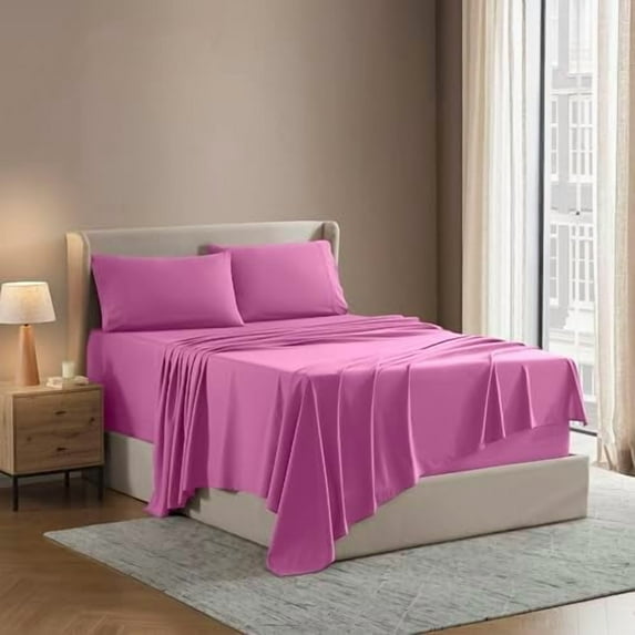 Full XL Sheet Set - Luxury 1800 Ultra-Soft Microfiber Full Extra Long ...