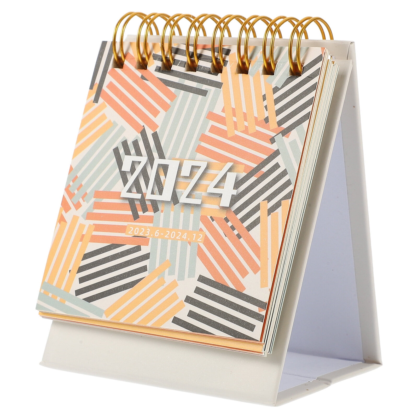 Full Year Calendar Small Desk Calendar Standing Calendar English ...