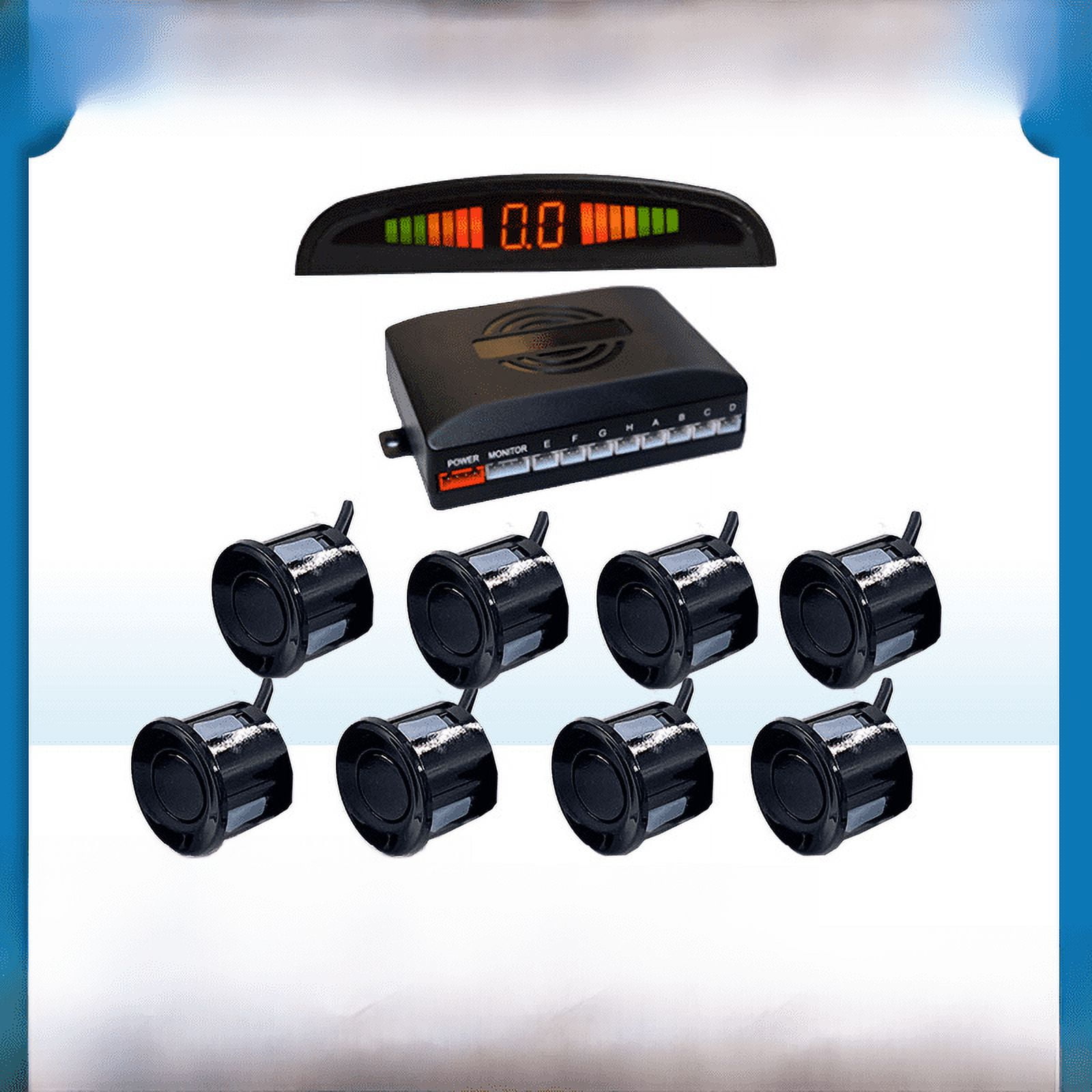 Full car radar 8 detection Crescent Voice buzzer front and rear ...