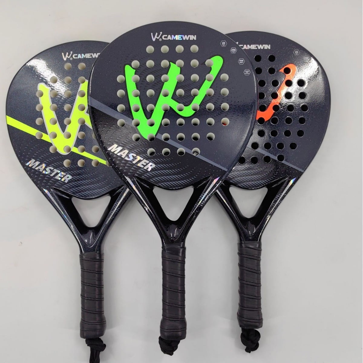 Full carbon fibre beach tennis racket for outdoor sports, rough surface ...