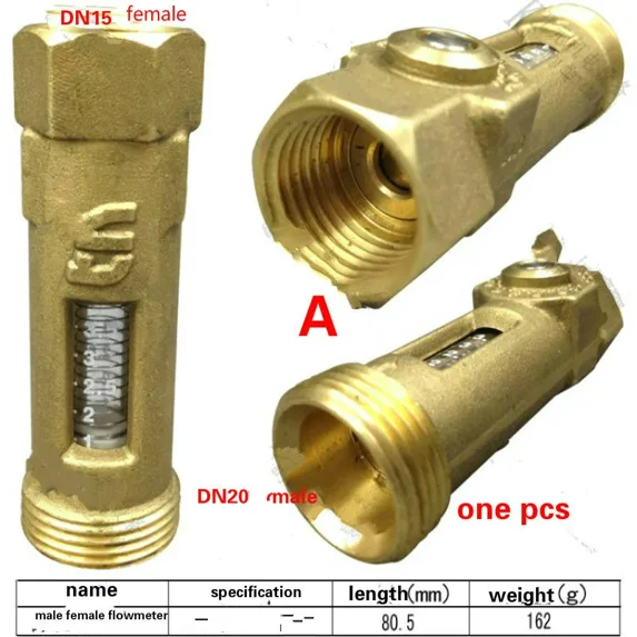 Full copper steel glass flow meter DN20 Solar Flow Meter Regulator ...
