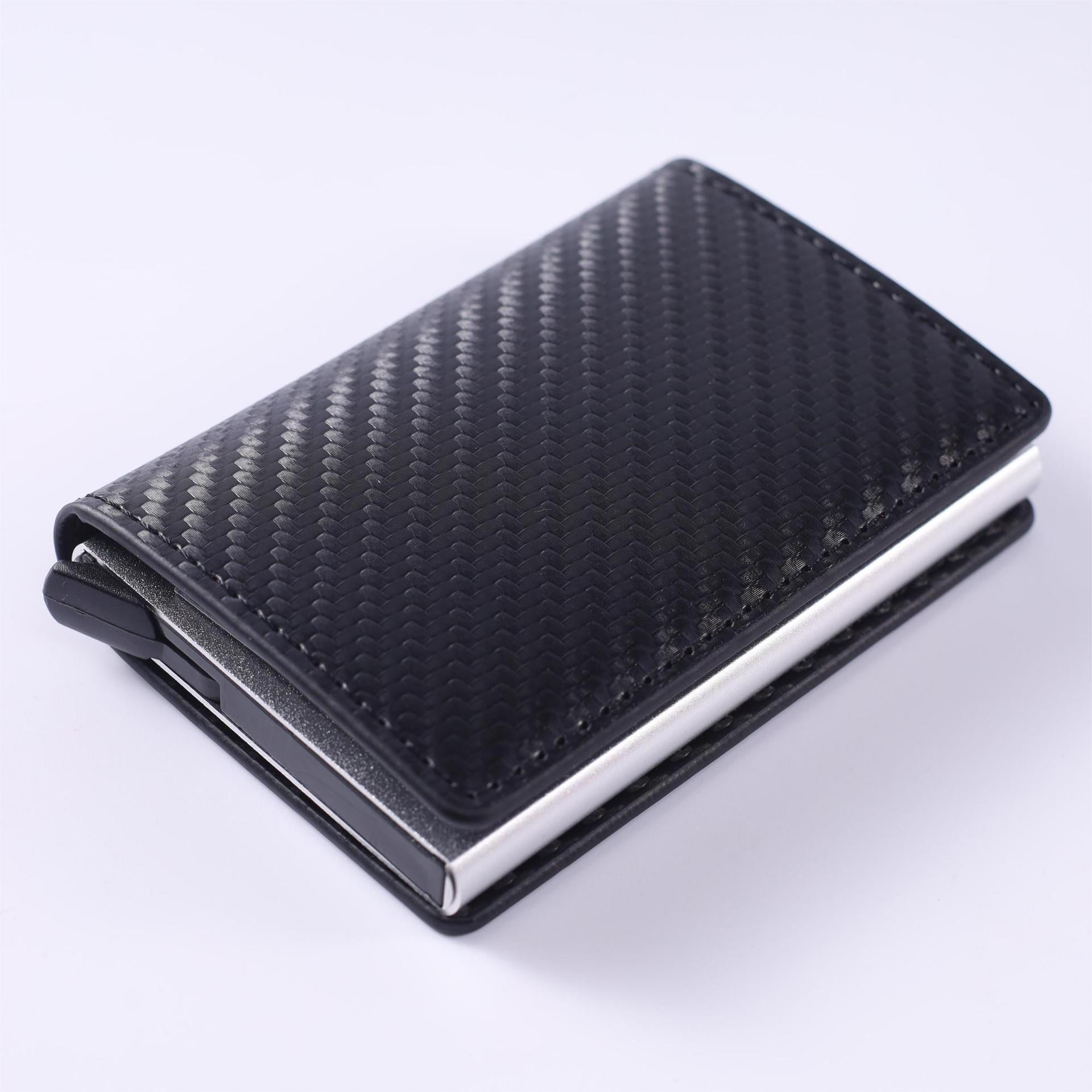 Full inspection anti-theft brush men's wallet RFID Multi-card wallet ...