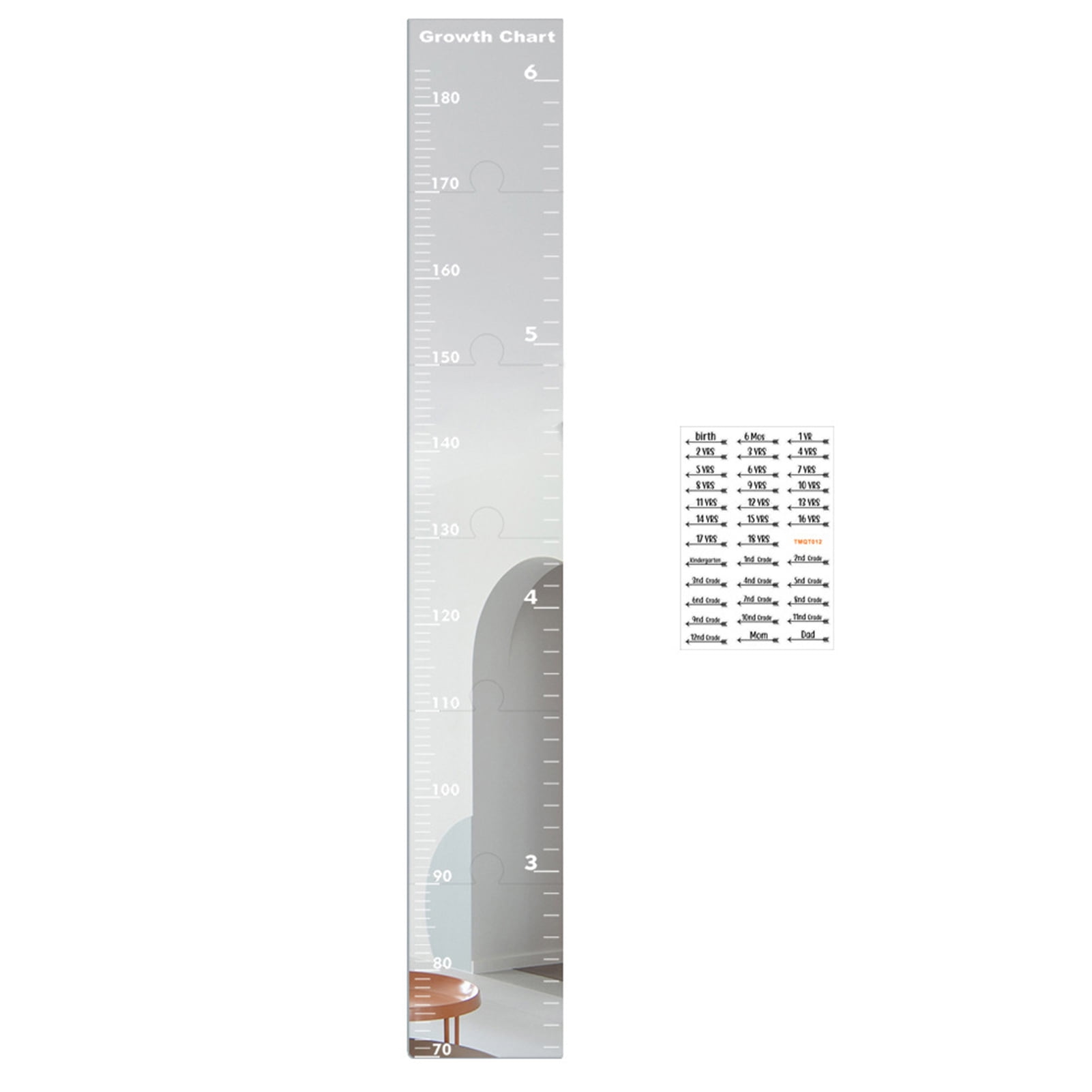 Full-length Mirror And Height Chart For Kids Self-expression Acrylic ...