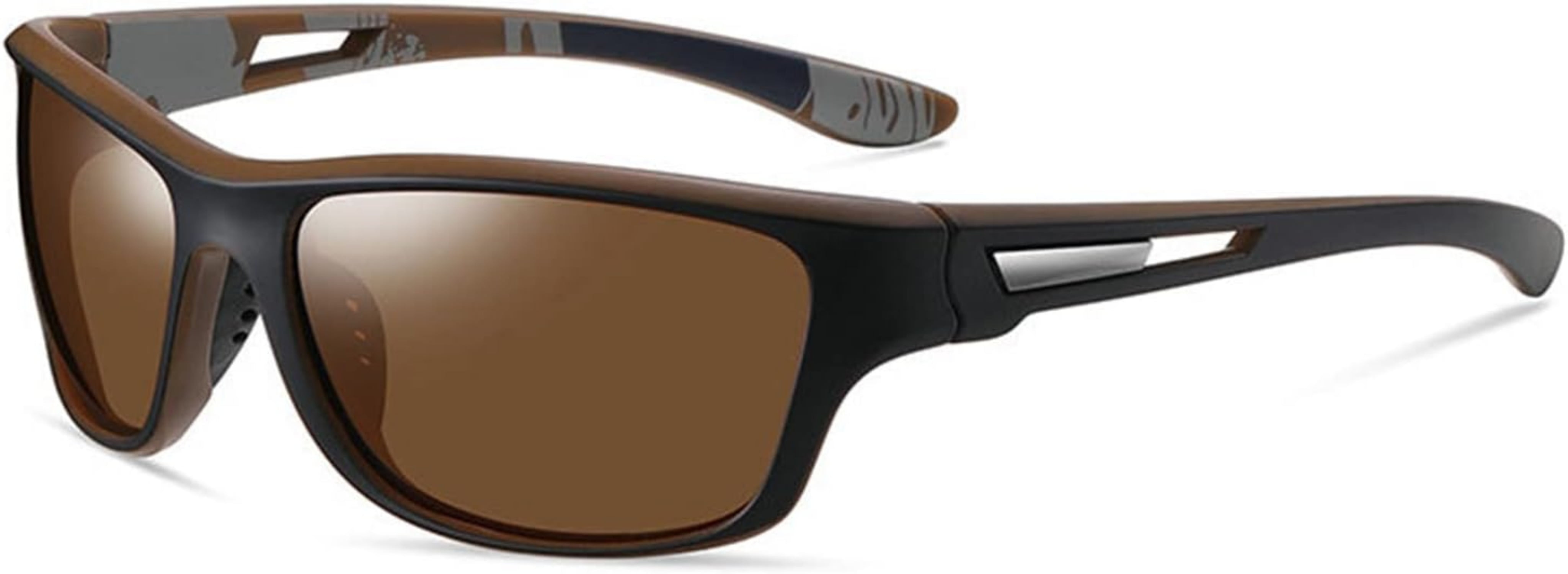 Full lens Polarized Reading Sunglasses for Men Driving Running Sports Reader Square UV ...