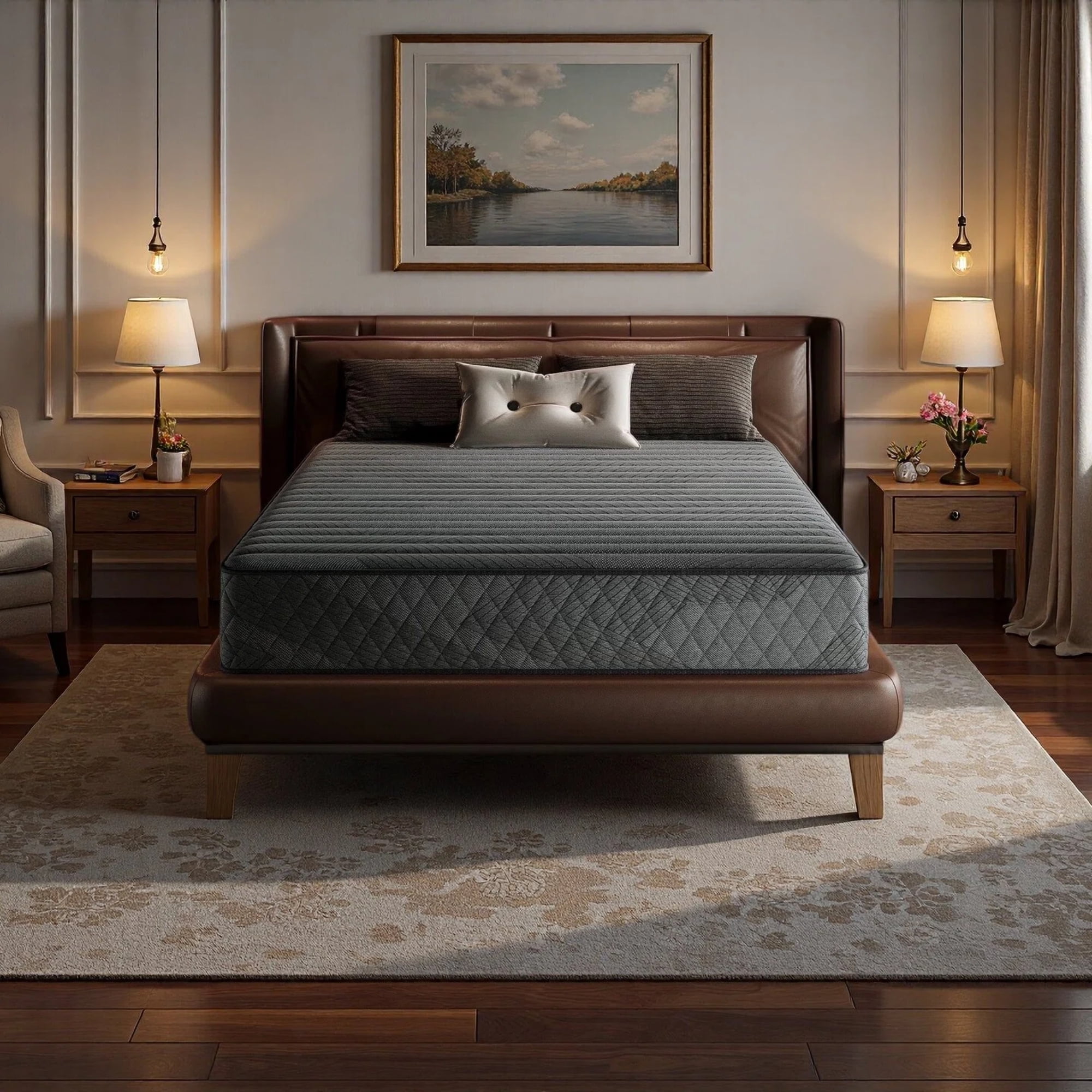 Babo Care Full Mattress 12 inch Hybrid Mattress in a Box, Medium Firm ...