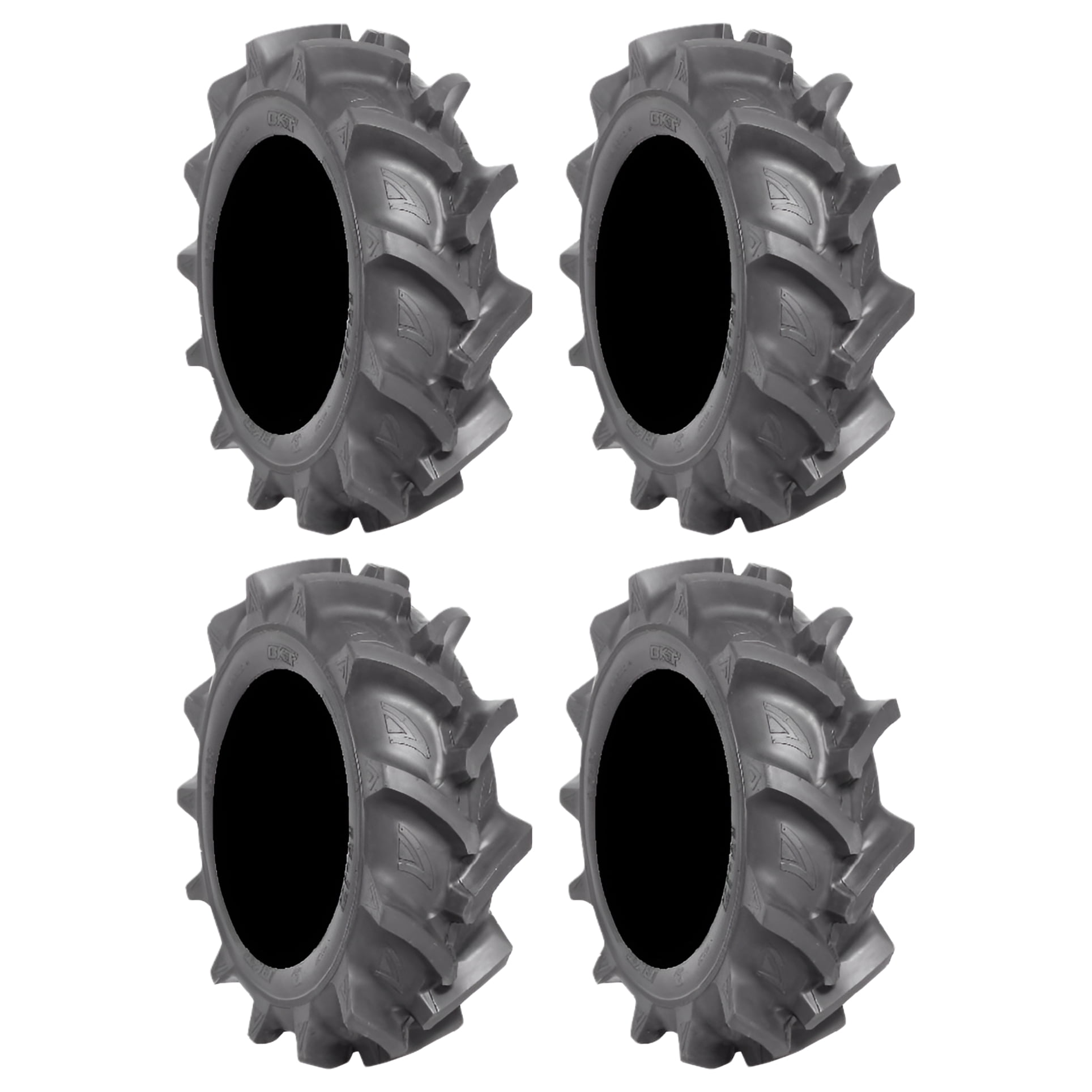 BKT AT 171 28x9-14 ATV Mud Tires Full Set, 6ply, Off-Road, Extra-Deep ...