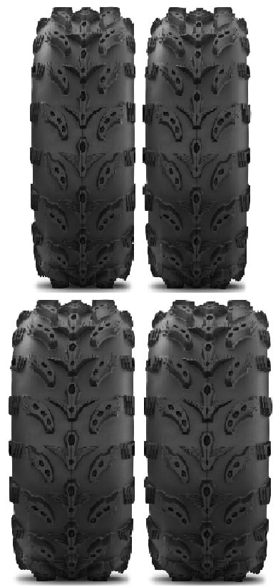 Full set of Interco Swamp Lite 25x8-12 and 25x10-11 ATV Tires (4 ...