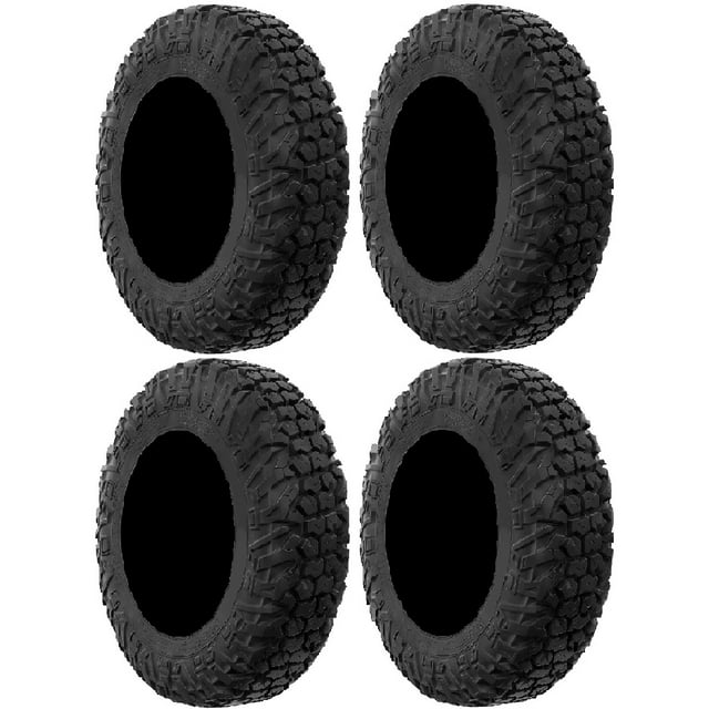 Full set of Motosport EFX MotoVator (8ply) Radial 34x9.5-18 ATV Tires ...