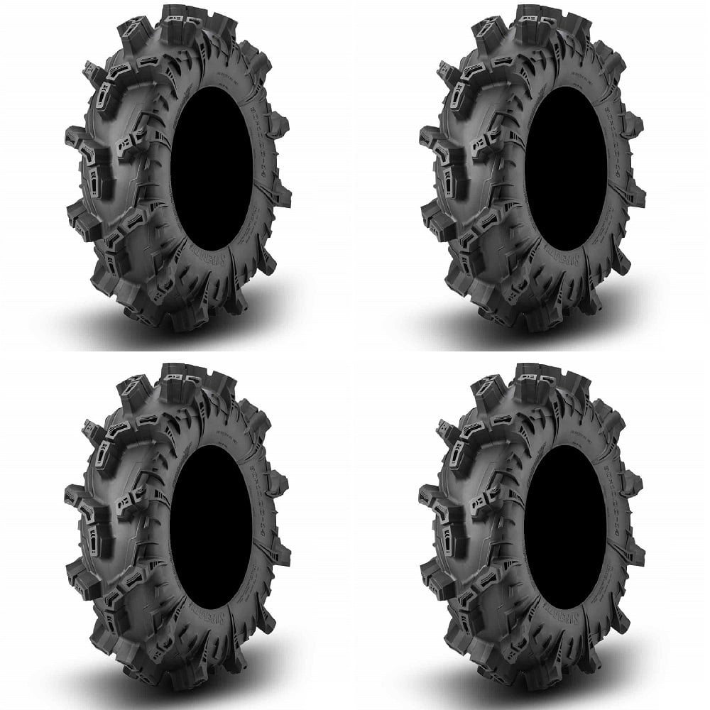 Full set of Super ATV Terminator Max (6ply) ATV Mud Tires 42x10-22 (4 ...