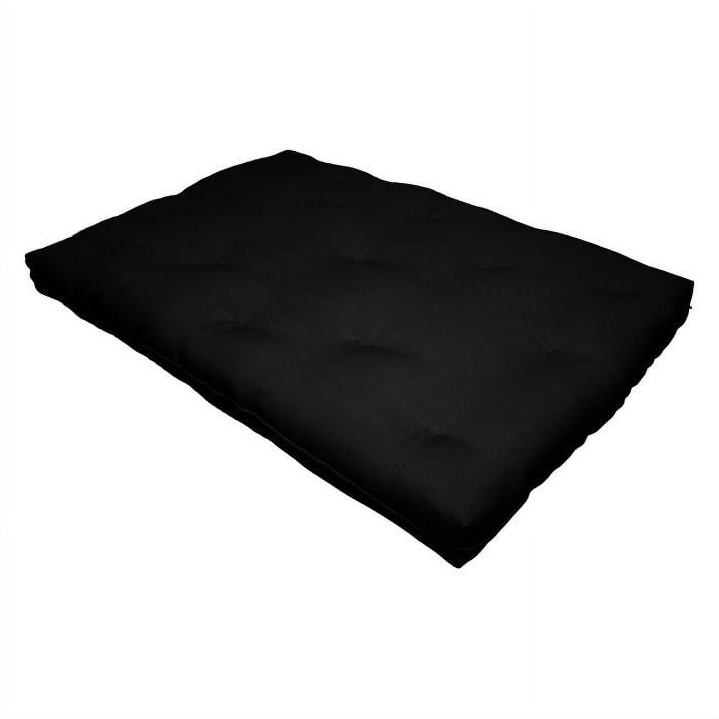 Full size 8-inch Thick Cotton Poly Futon Mattress in Black - Walmart.com