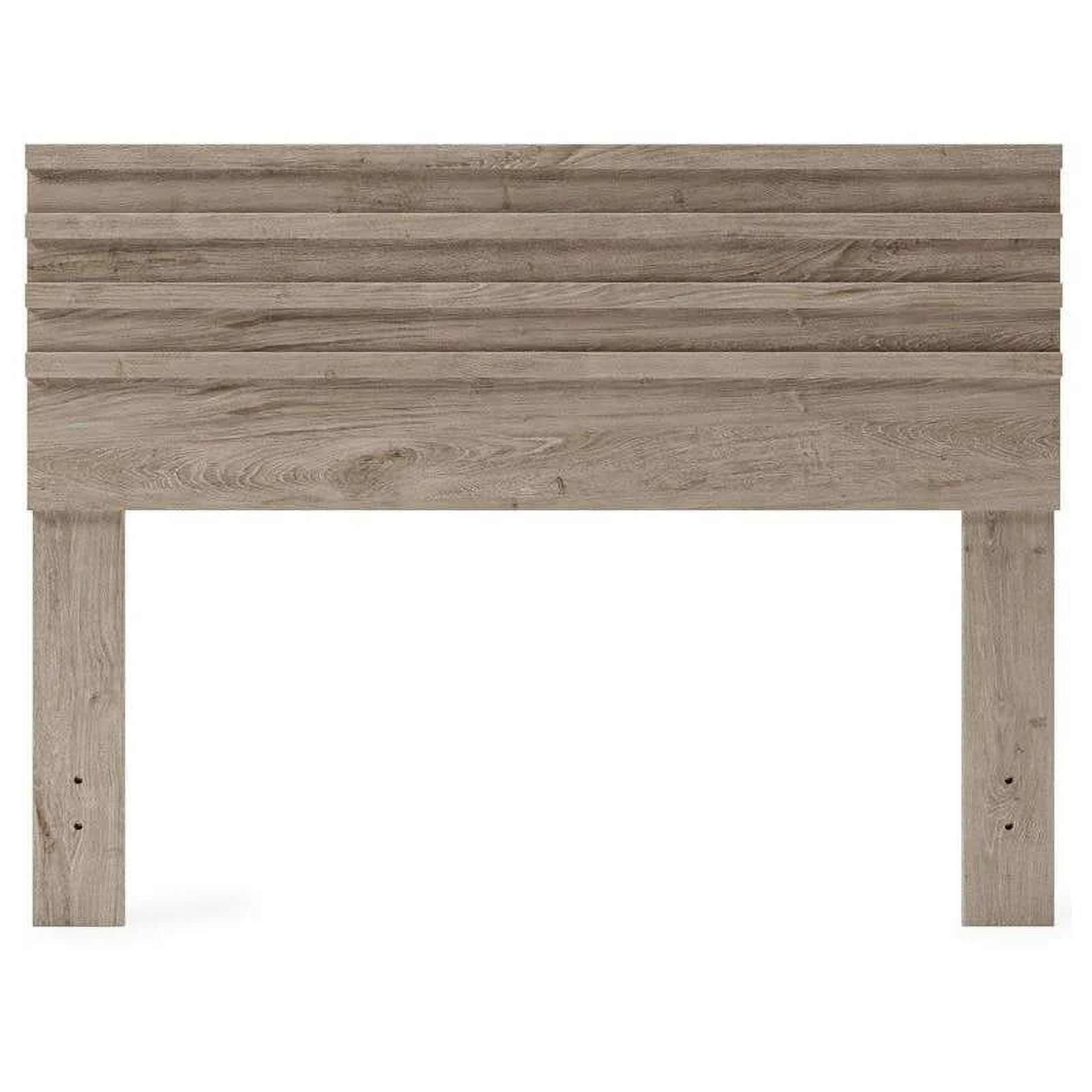 Full size Farmhouse Headboard in Rustic Natural Wood Finish - Walmart.com