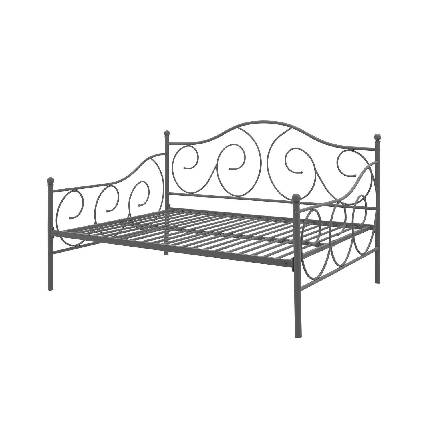 Full size Metal Daybed Frame Contemporary Design Day Bed in Bronze ...