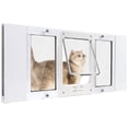 Full-size Window Pet Door For Cats & Small Dogs Fits 32"-36" Width ...