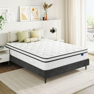 Coolvie Queen Size Mattress, 10“ Gel Memory Foam Pocket Innerspring ...