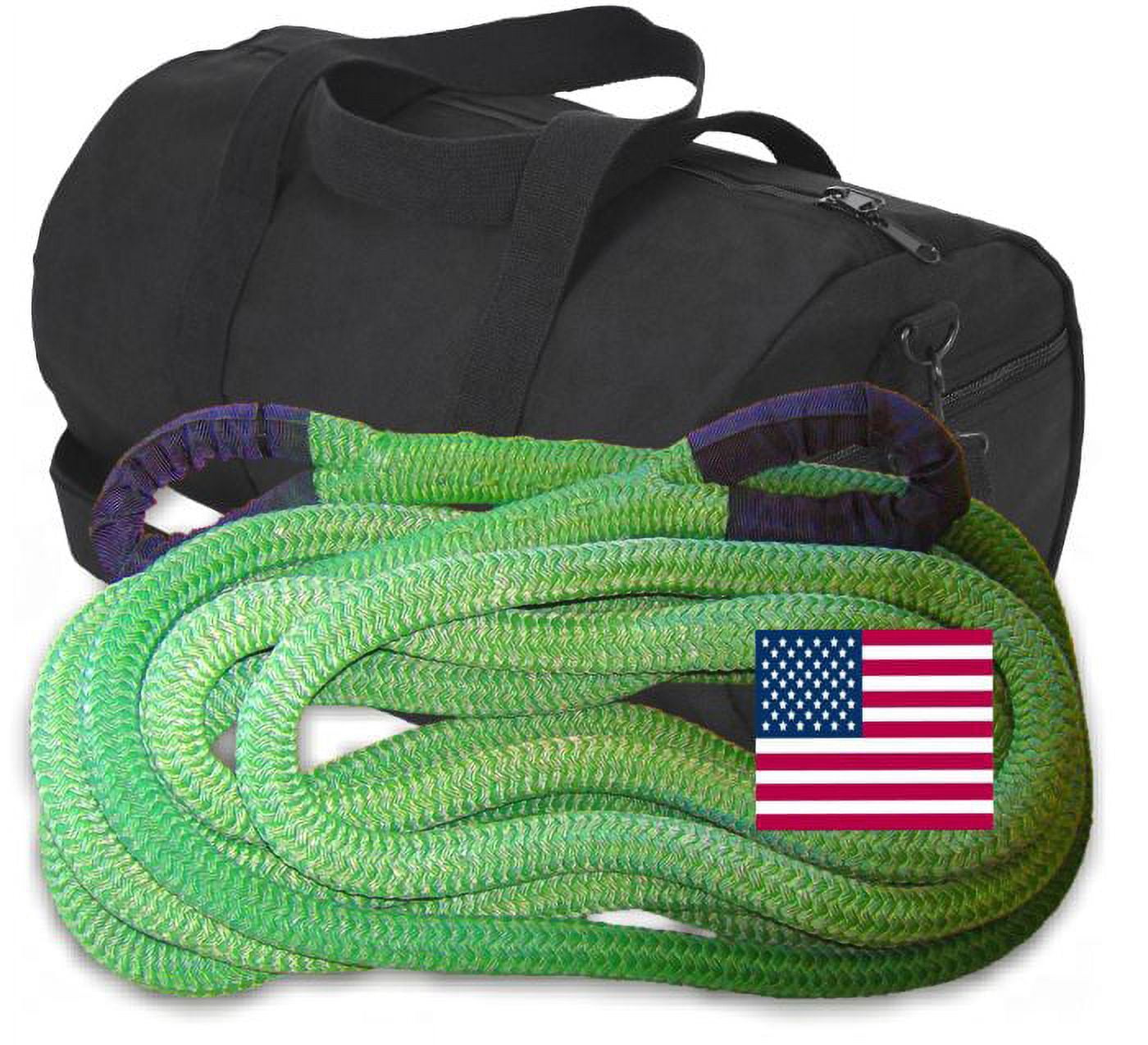 (Full-size truck) U.S. made 1-1/8 inch X 30 ft "GECKO GREEN" Safe-T ...