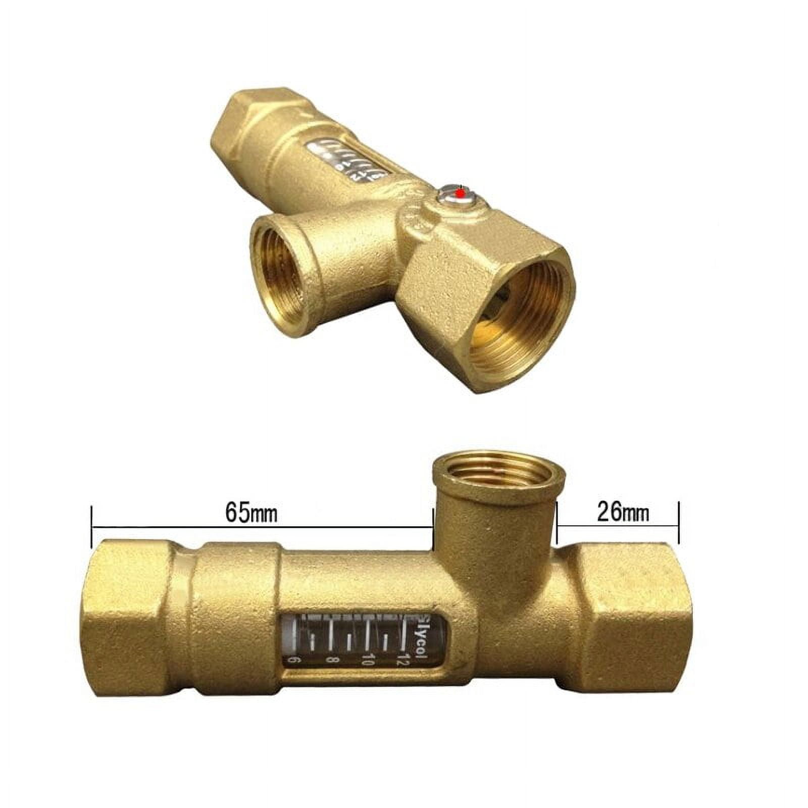 Full steel copper glass flow meter DN20 Solar Flow Meter Flow Regulator ...