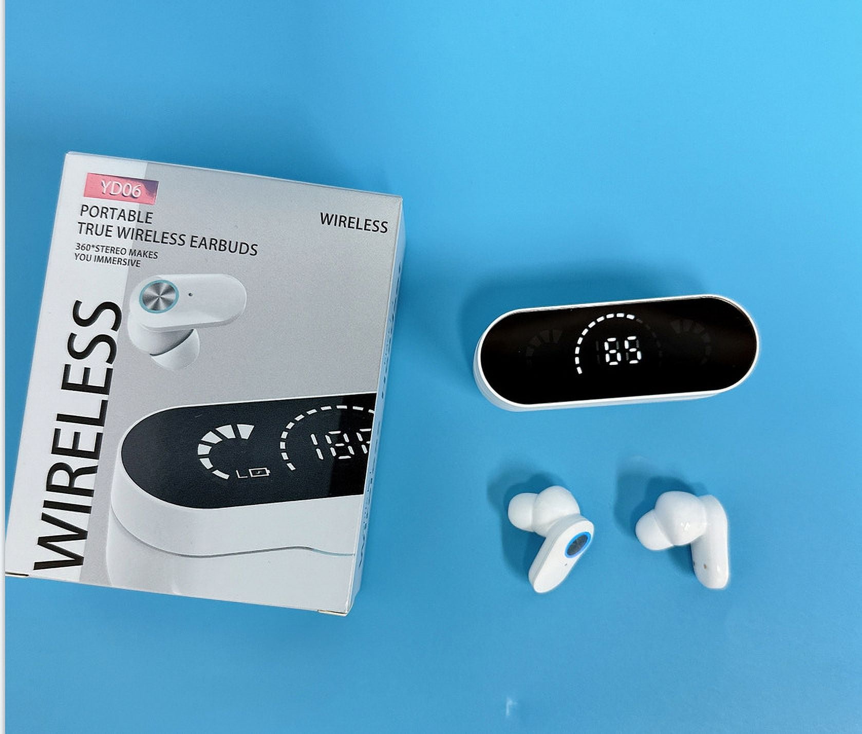 Full wireless Bluetooth 5.3 rechargeable IPX3 waterproof earbuds with ...