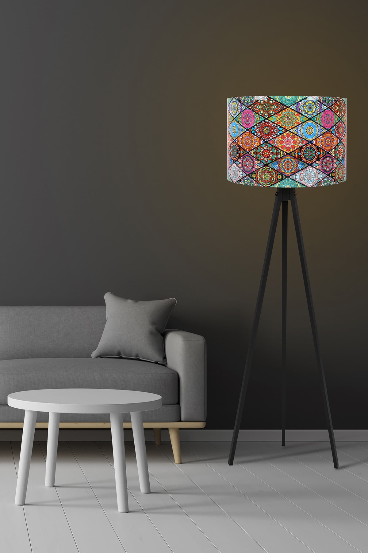 FullHouse , Terry , Tile Black Floor Lamp - Walmart.com