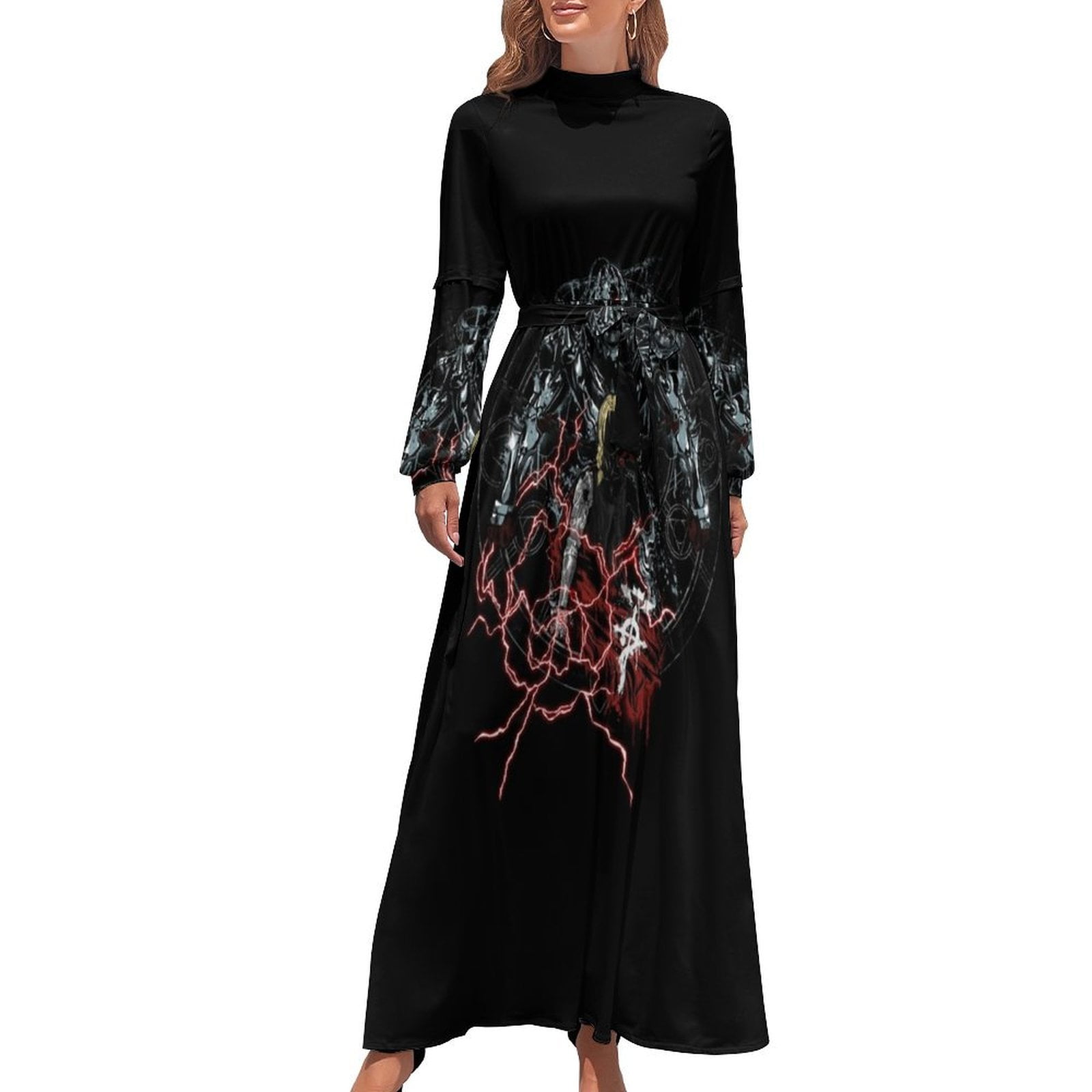 FullMetal Graffiti Long Dress Aesthetic clothing luxury evening dress ...