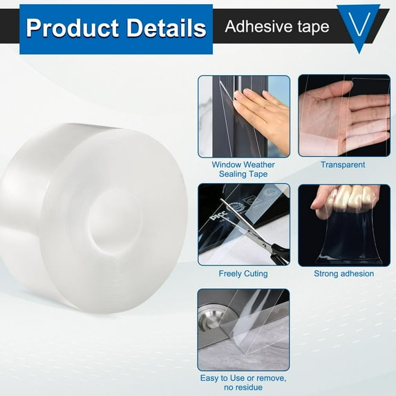 FullPetMoon Window Sealing Tape 2 Inch x 66 FT Weather Stripping ...