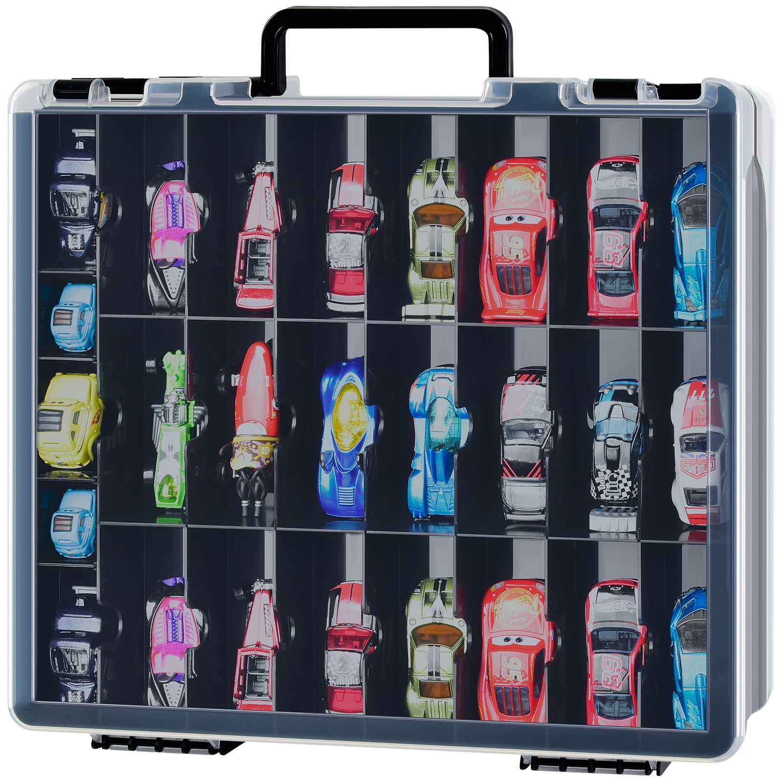 Fullcase Toys Car Organizer Storage Container, Double Sided Carrying ...