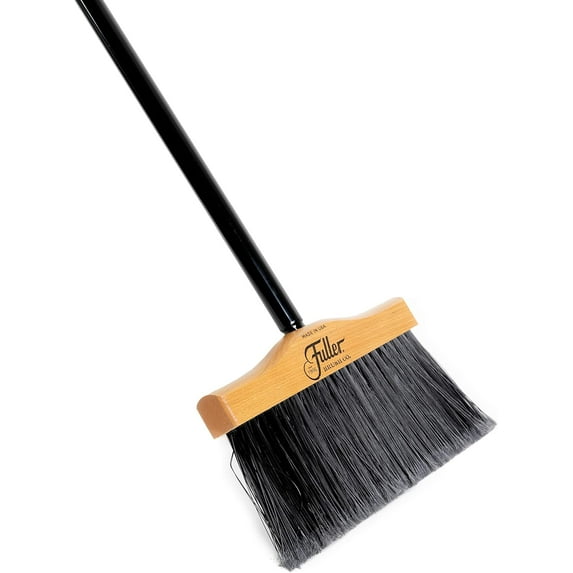 Fuller Brush 10-Inch Maple Wood Broom with 2 Piece Black Steel Threaded ...