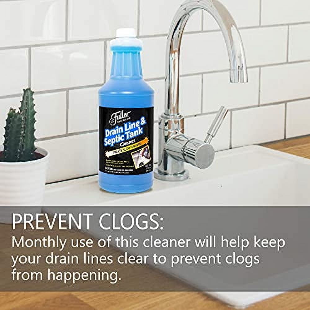 Fuller Brush Drain Line & Septic Tank Cleaner - Powerful Septic System ...