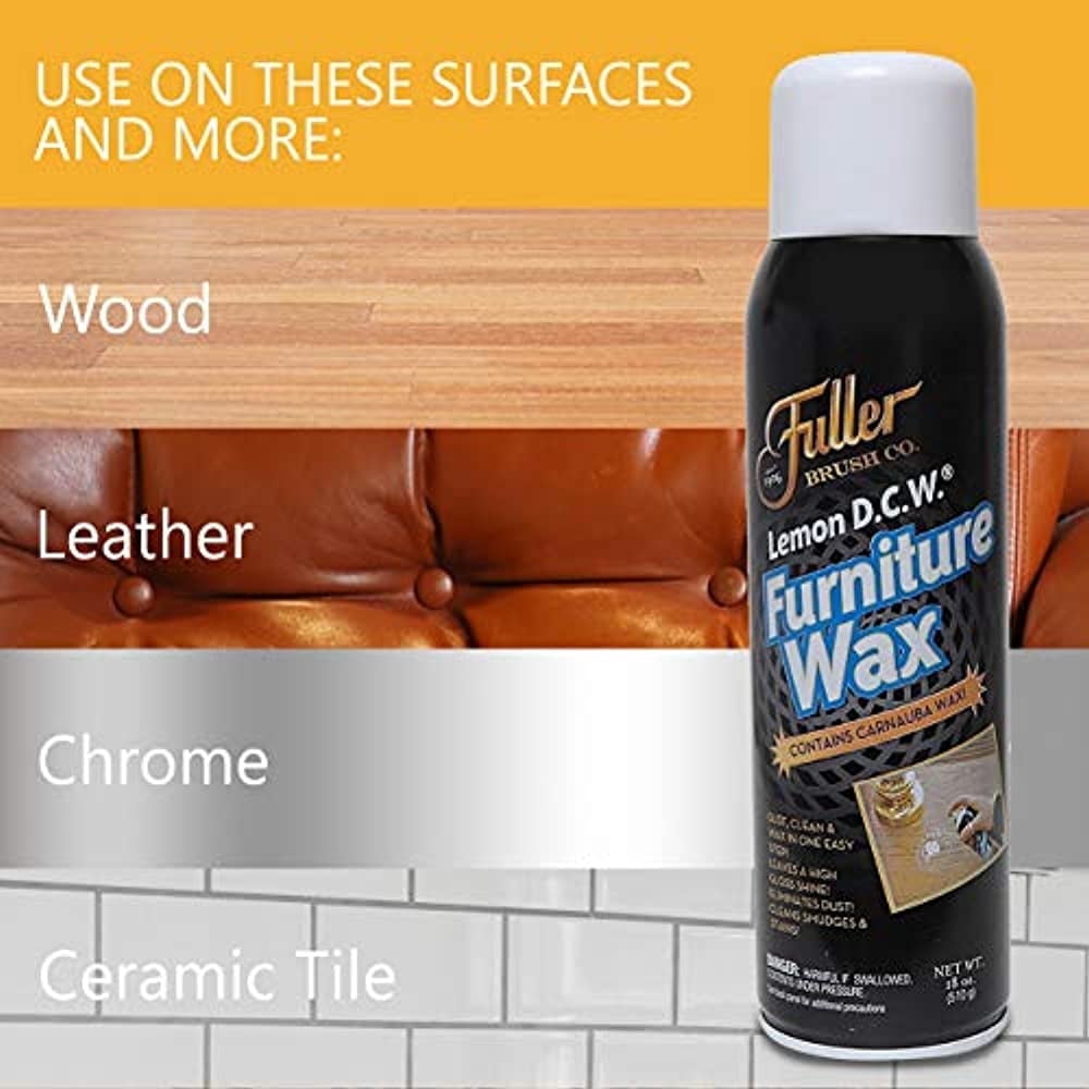 Fuller Brush Lemon Furniture Polishing Spray, Unscented, 1 Spray, 6 ...