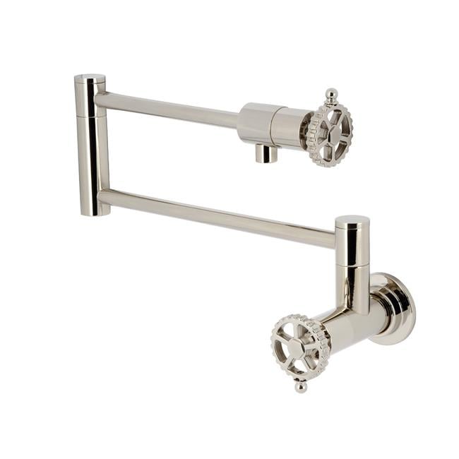Fuller Wall Mount Pot Filler Faucet, Polished Nickel - Walmart.com