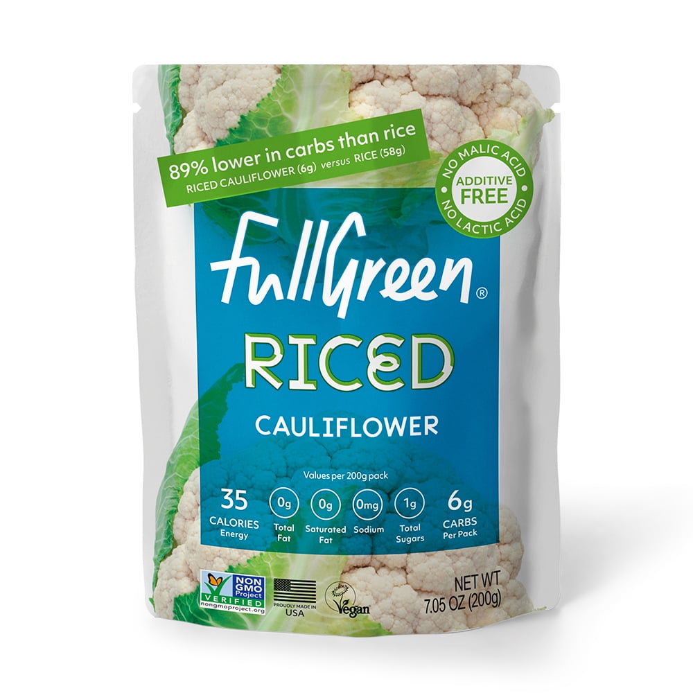 Fullgreen Riced Cauliflower 7.05 oz Shelf Stable Pouch - Walmart.com