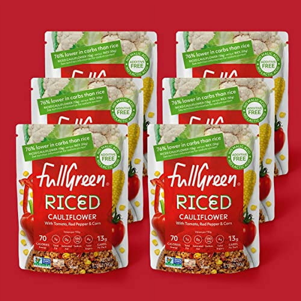 Fullgreen Riced Cauliflower with Tomato, Red Pepper & Corn, non-gmo, no ...