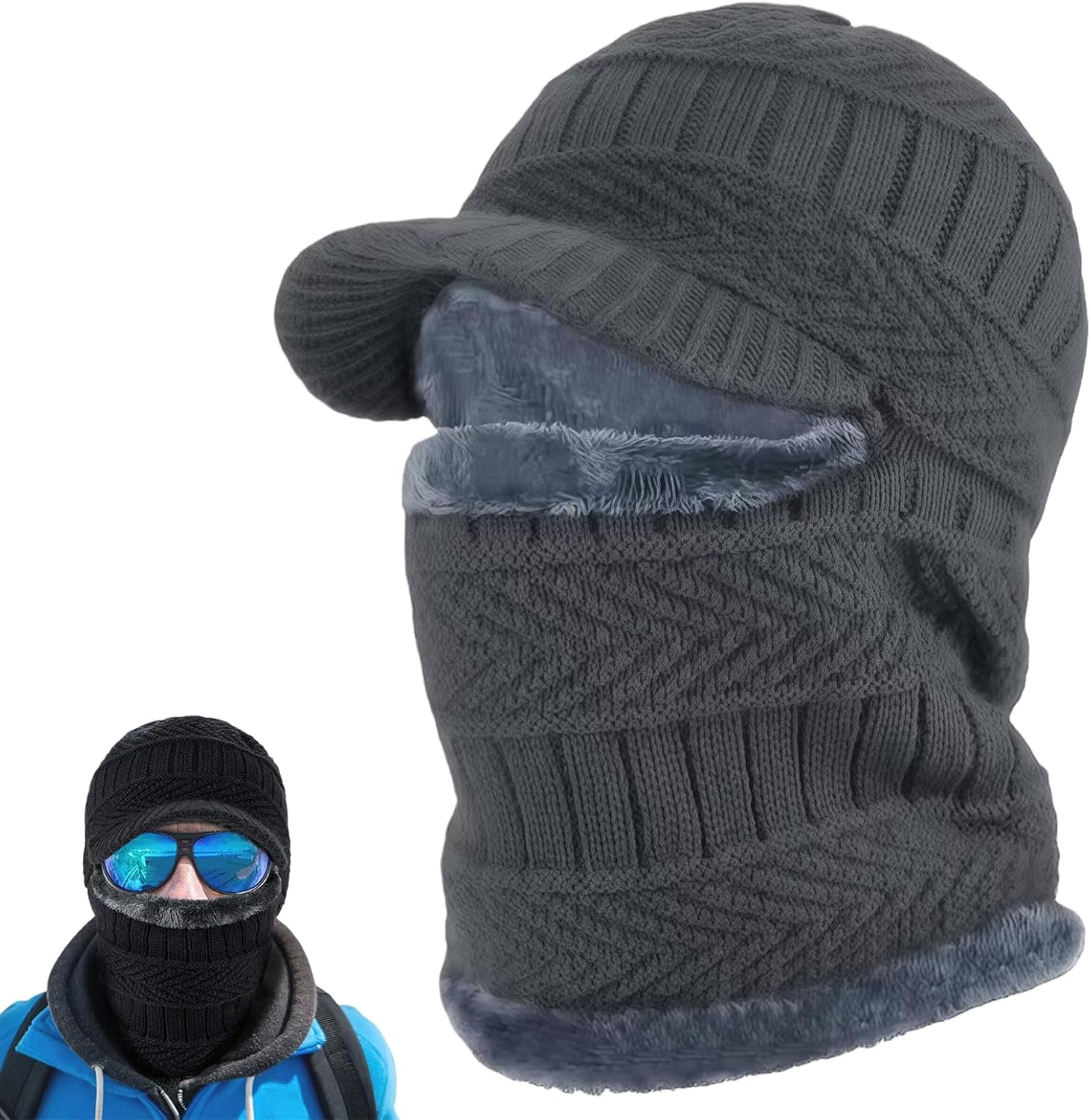 Fullguard Full Coverage Winter Hat, Full Coverage Beanie - Stop Cold ...