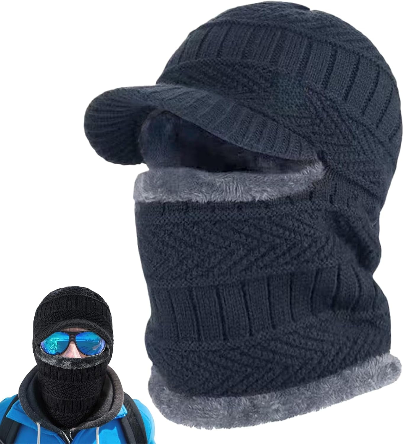 Fullguard Full Coverage Winter Hat, Full Coverage Beanie - Stop Cold ...
