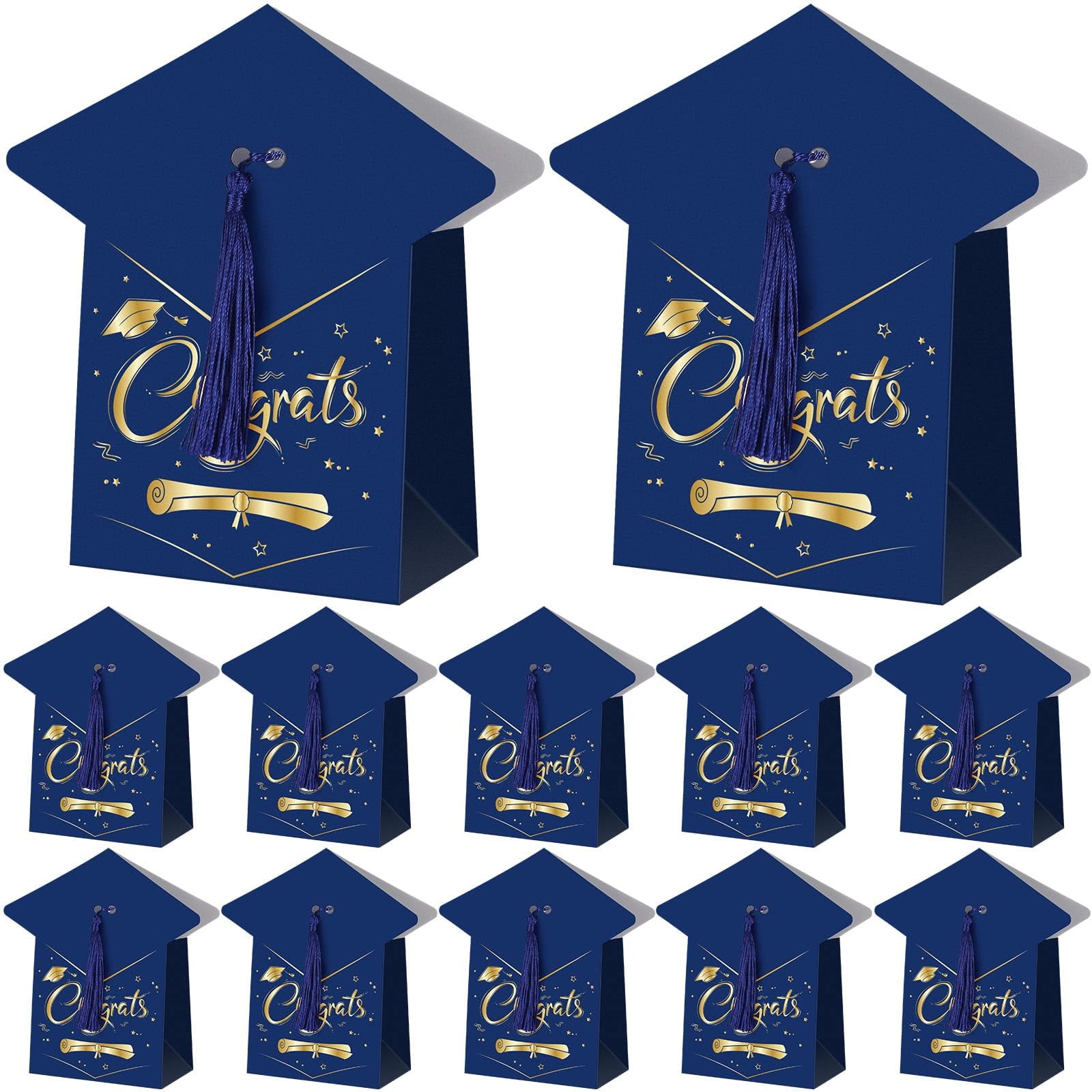 Fullhawl 24 Sets Graduation Cap Gift Box Congrats Graduation Gift Candy ...