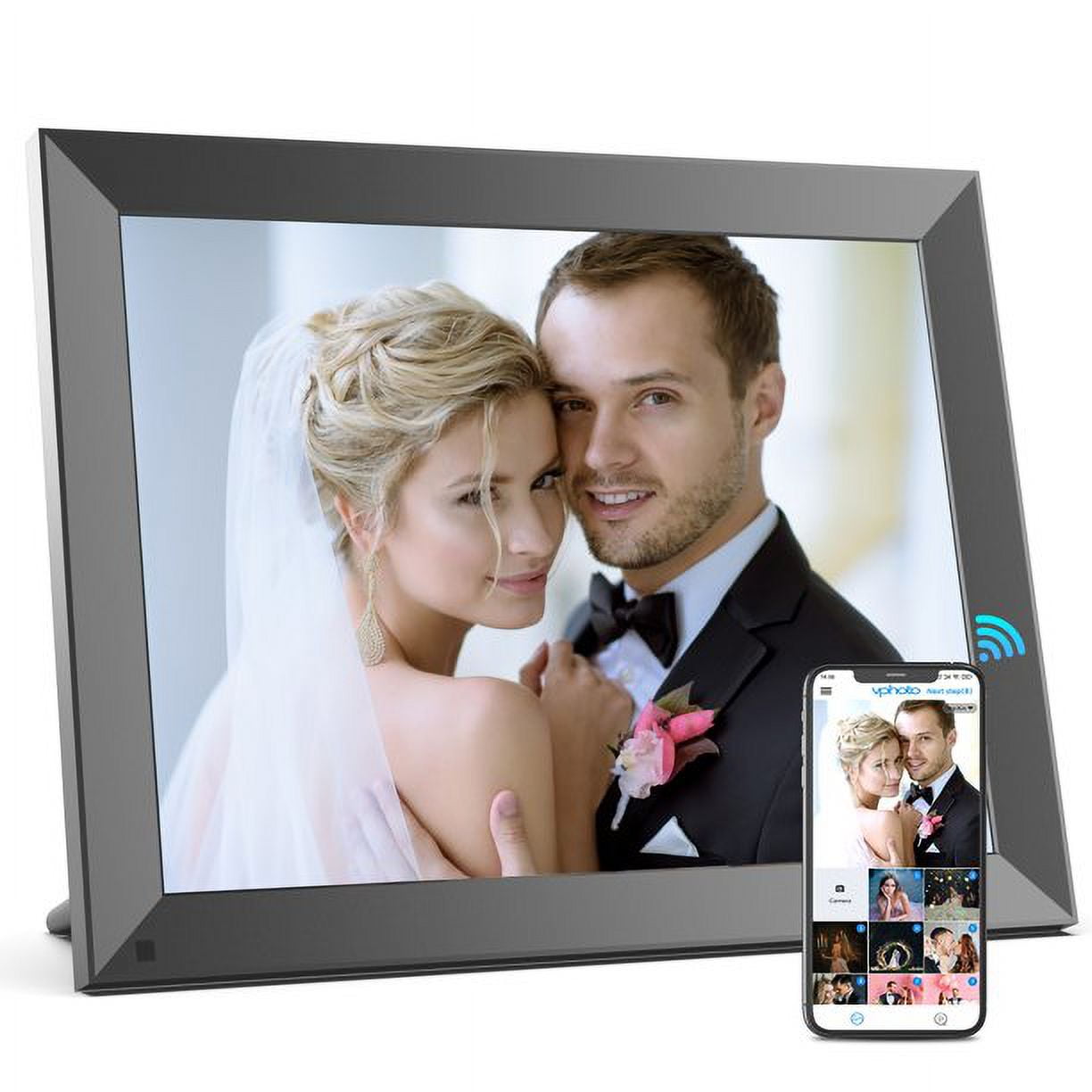 Fullja 15'' Large WiFi Digital Photo Frame with 32GB Storage, USB Port ...