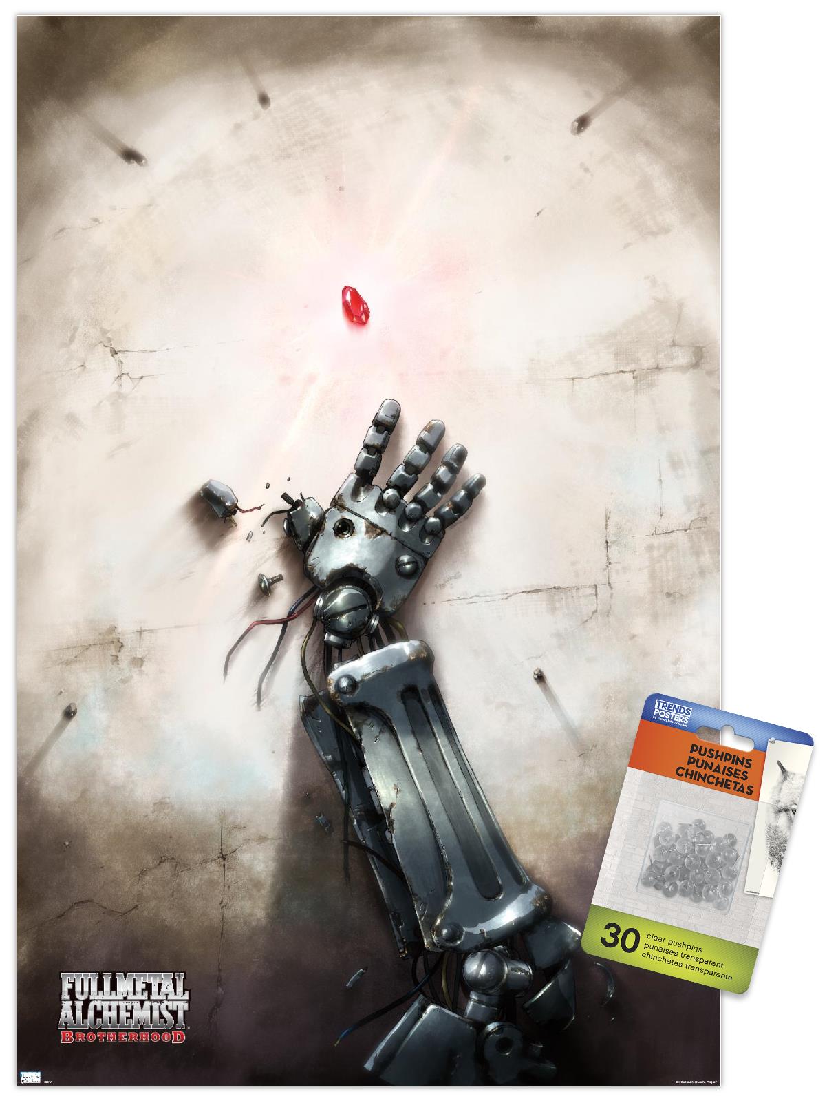 Fullmetal Alchemist: Brotherhood - Key Art 4 Wall Poster with Push Pins ...