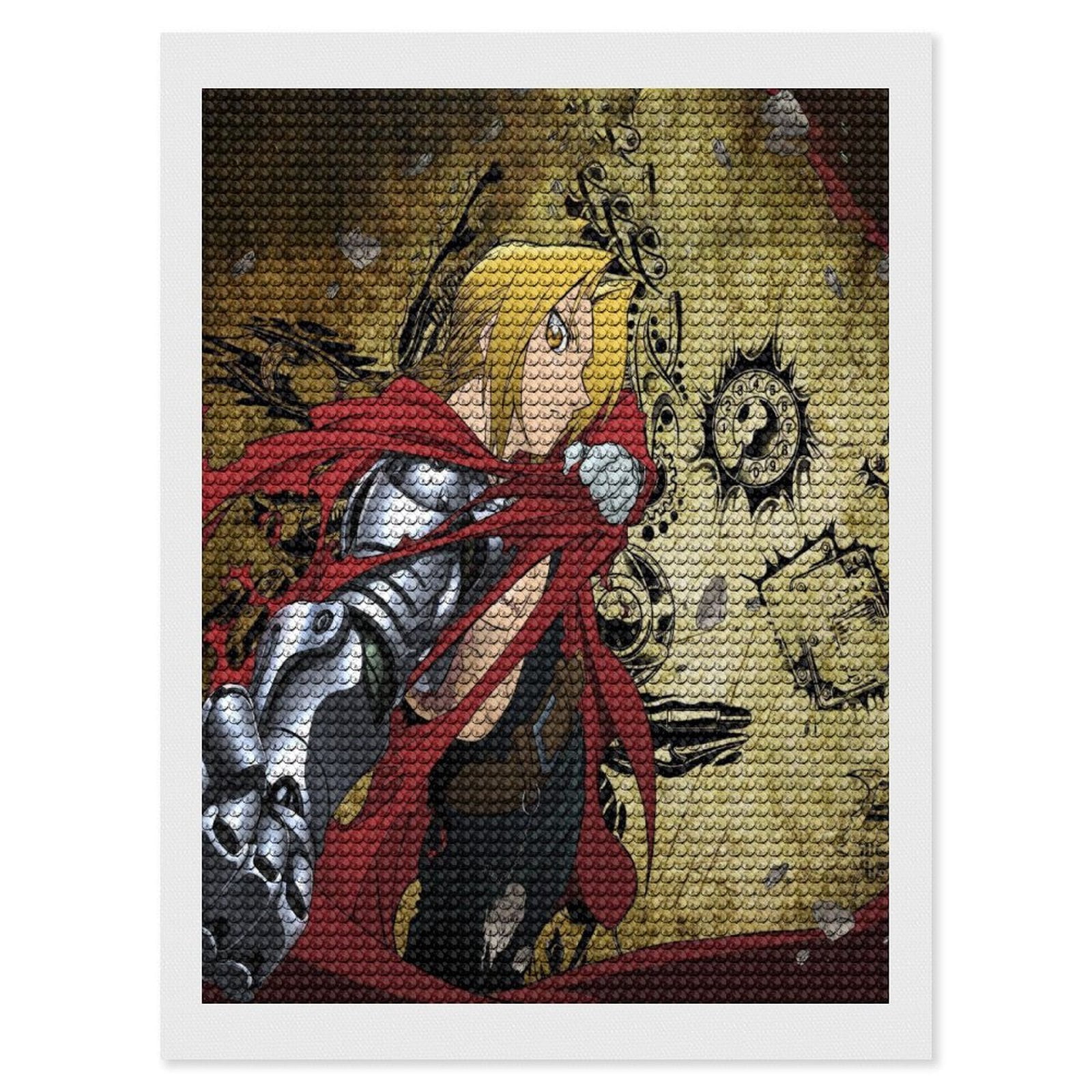 Fullmetal Alchemist Diamond Art Kits for Adults Kids DIY 5D Round Full ...