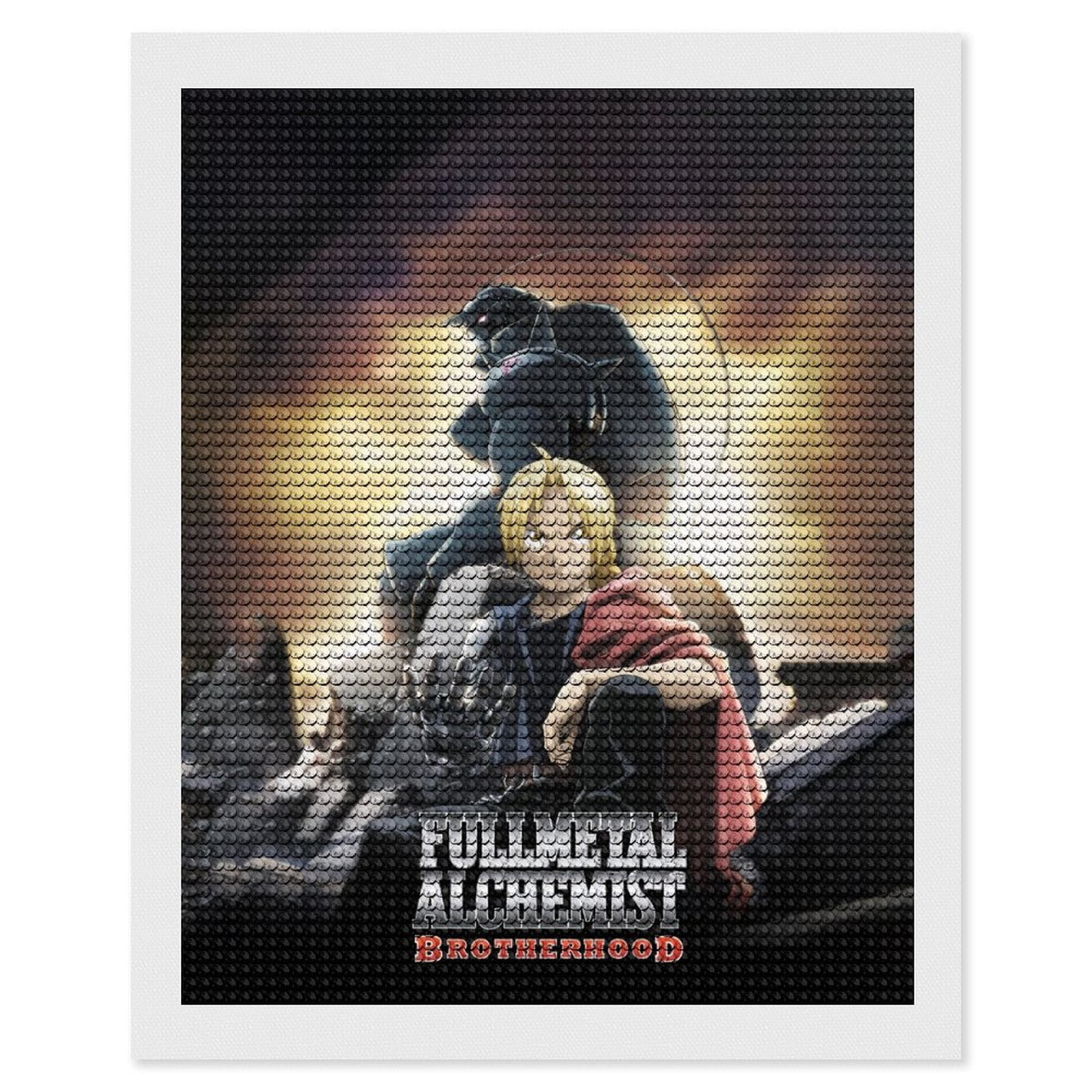 Fullmetal Alchemist Diamond Art Kits for Adults Kids DIY 5D Round Full ...
