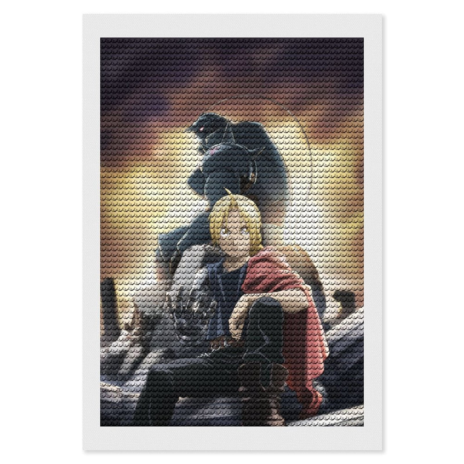 Fullmetal Alchemist Diamond Art Kits for Adults Kids DIY 5D Round Full ...