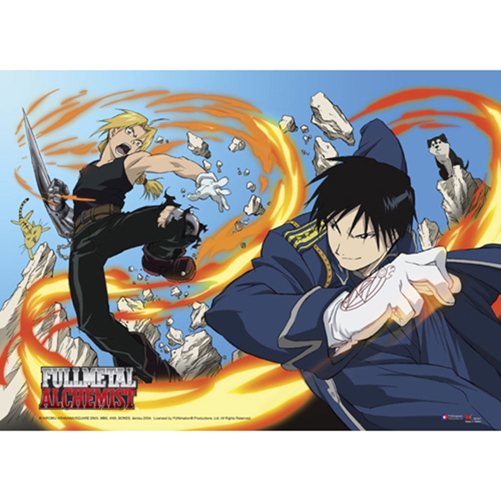 Fullmetal Alchemist Ed Vs. Roy Wall Scroll - Walmart.com