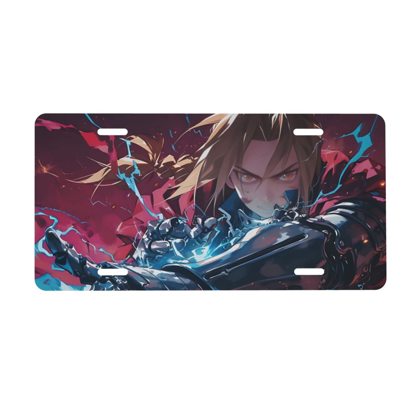 Fullmetal Alchemist Edward Elric License Plate, Car Front License ...