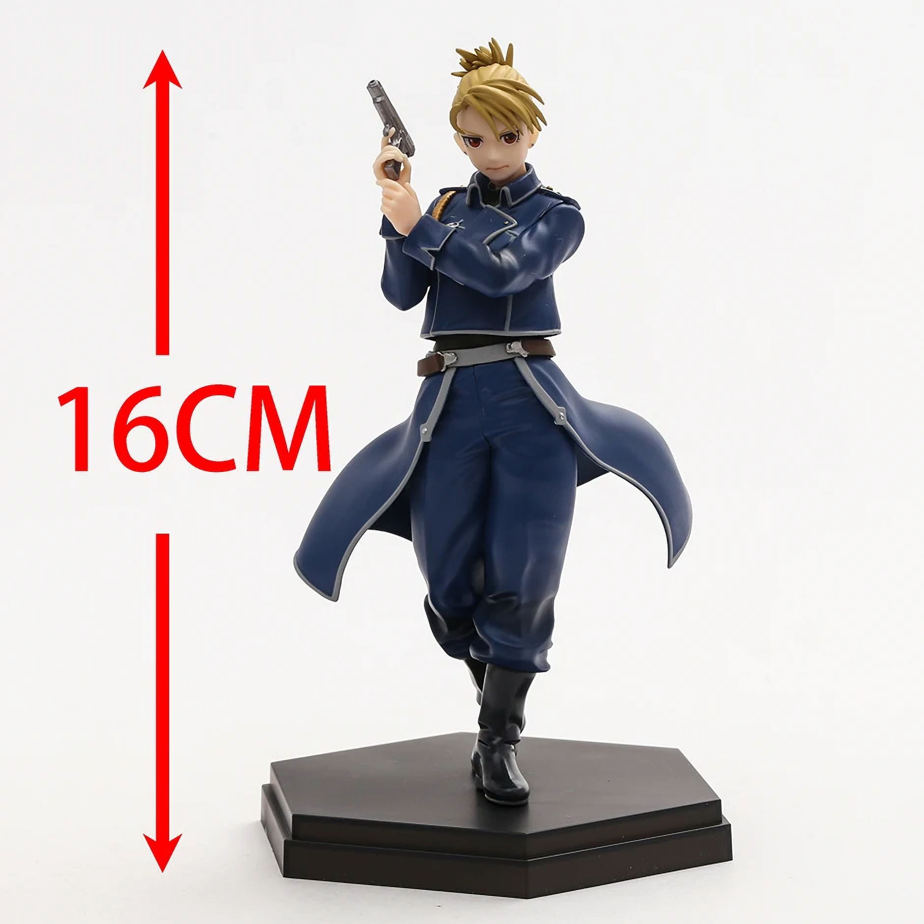 Fullmetal Alchemist Roy Mustang Riza Hawkeye Figure PVC Model Toy ...