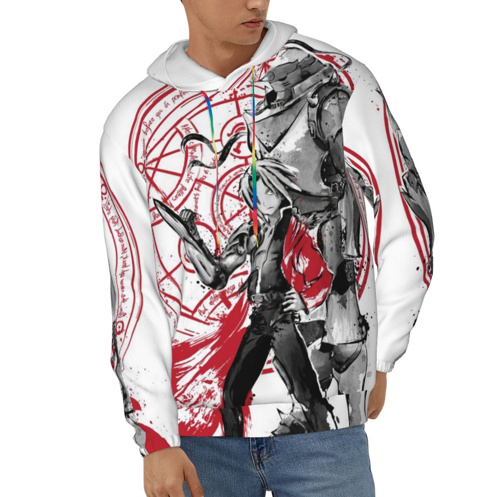 Fullmetal Alchemist Unisex Hoodies 3D Print Hooded Sweatshirt for Men Women, Long Sleeve Fall ...